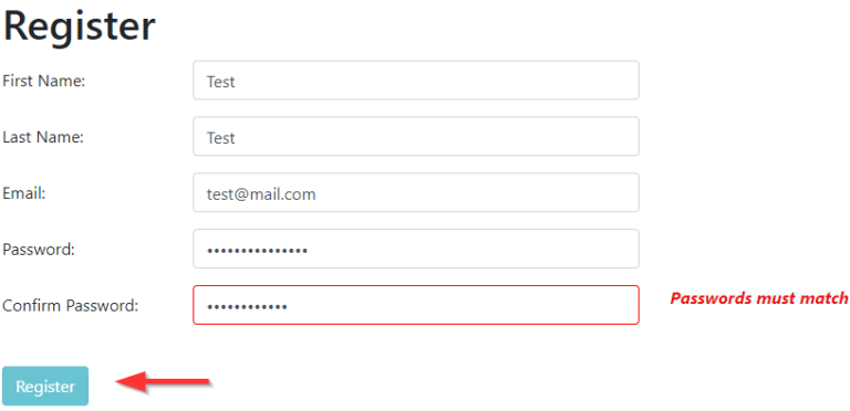 Angular Custom Validators And Error Handling With Aspnet Core Identity