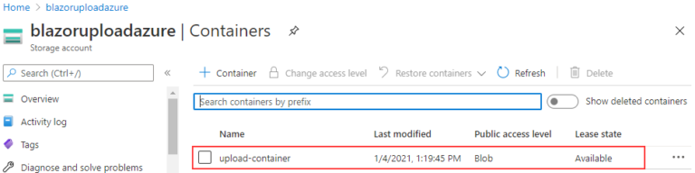 Upload Files To Azure With Net Core Web Api And Blazor Webassembly