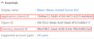 Azure Active Directory B2C with Blazor WebAssembly Hosted Apps