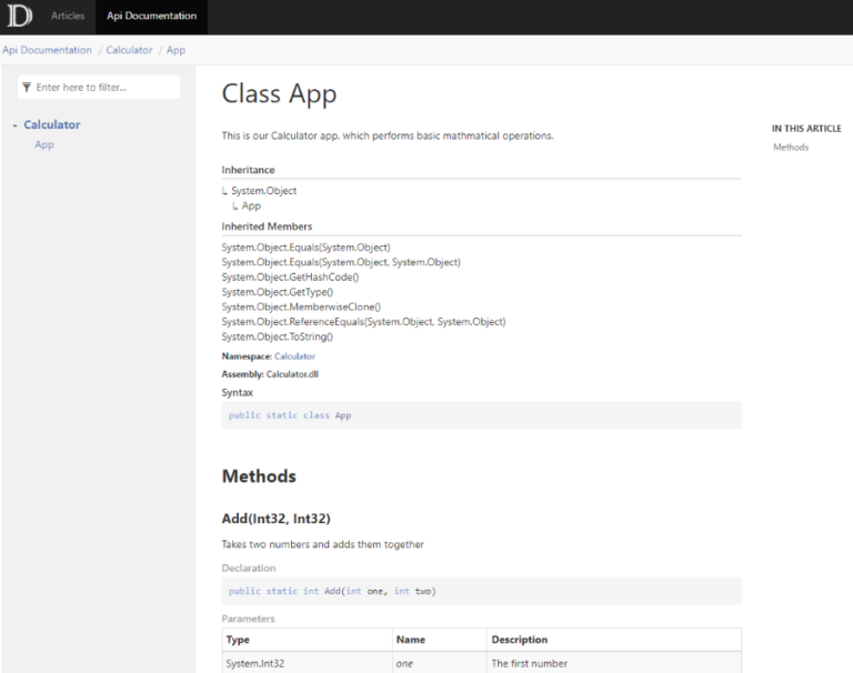 Generating Source Code Documentation With Docfx Code Maze