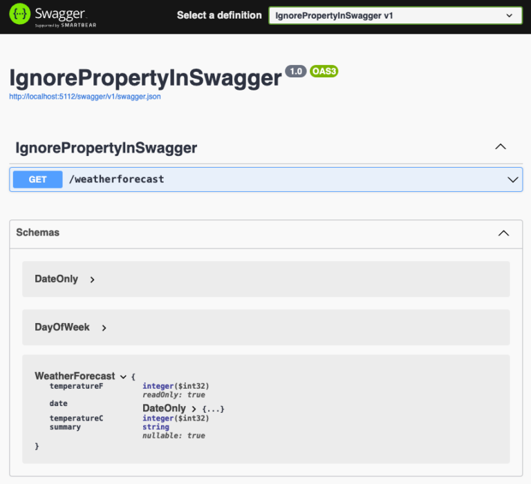 How To Ignore Model Properties With Swagger In Net Code Maze