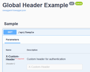 Adding Custom Header Parameter to API in Swagger - Code Maze